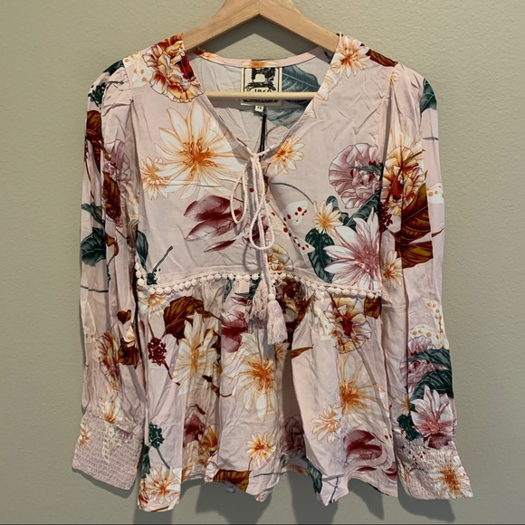 Jaase | Tops | Jaase Floral Print Top Sunny In Rihanna Print | Poshmark